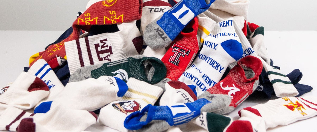 NCAA College Socks – MadSportsStuff