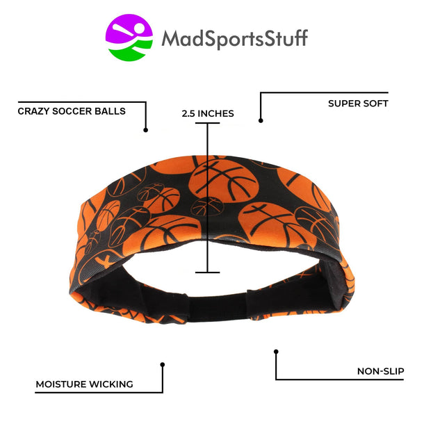 WIld Girls Basketball Headband with Basketball Logos – MadSportsStuff