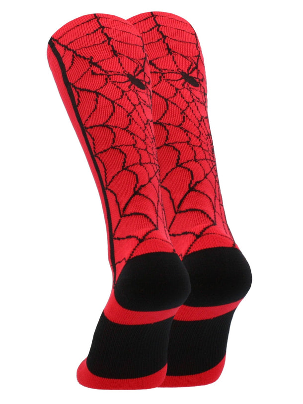 Spider Web Socks Over the Calf Crazy Socks Black Widow – MadSportsStuff
