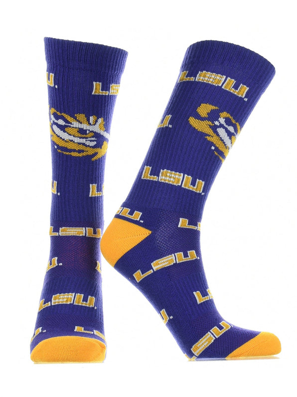 LSU Tigers Socks - Louisiana State College Fan Gear for Men & Women ...
