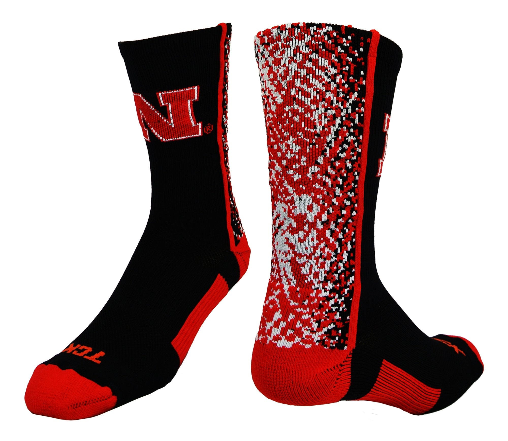 Nebraska Cornhuskers Socks Static Crew – MadSportsStuff
