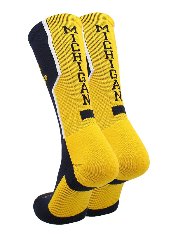 University of Michigan Wolverines Socks Perimeter Crew – MadSportsStuff